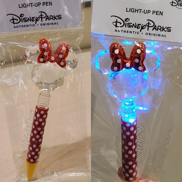 Disney | Office | Disney Parks Minnie Mouse Light Up Pen | Poshmark